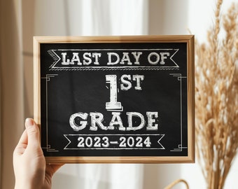 Last Day of 1st Grade Sign 1st Grade EMOJI Printable 2024 Last Day of ...