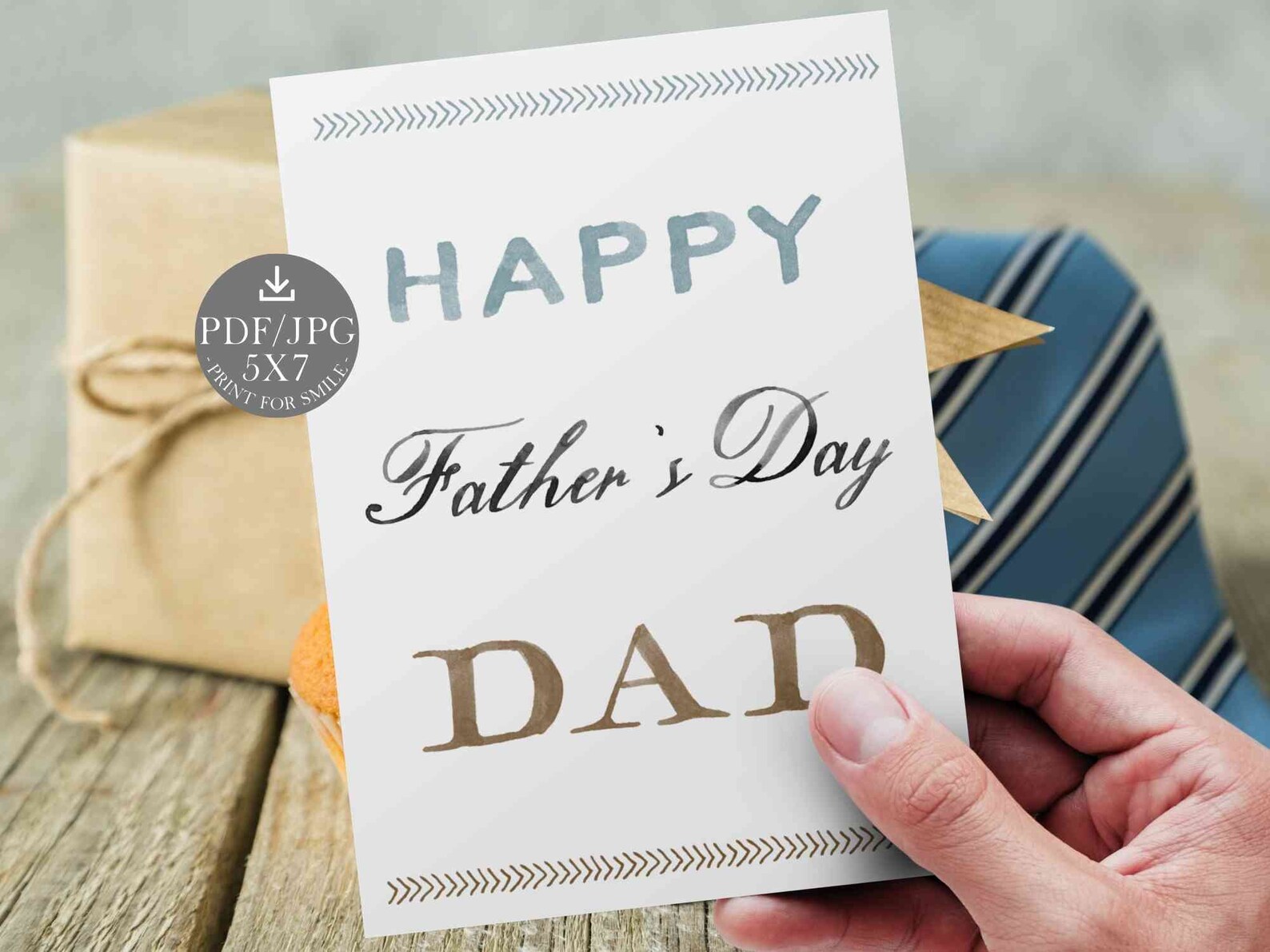 Printable Fathers Day Happy Card | Etsy