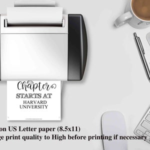 Graduation My Next Chapter Starts at Sign PRINTABLE Party - Etsy