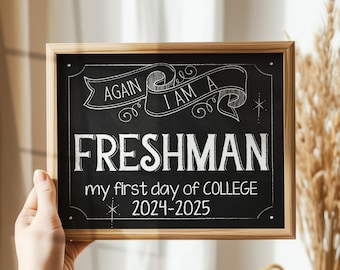 Printable My First Day of College Sign DIY Printable First Day of ...