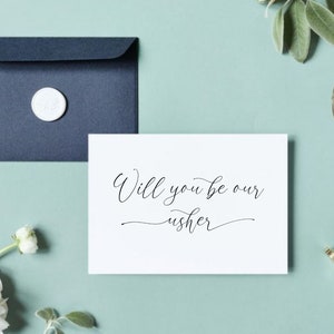 Will You Be Our Usher Card PRINTABLE A6 - Etsy