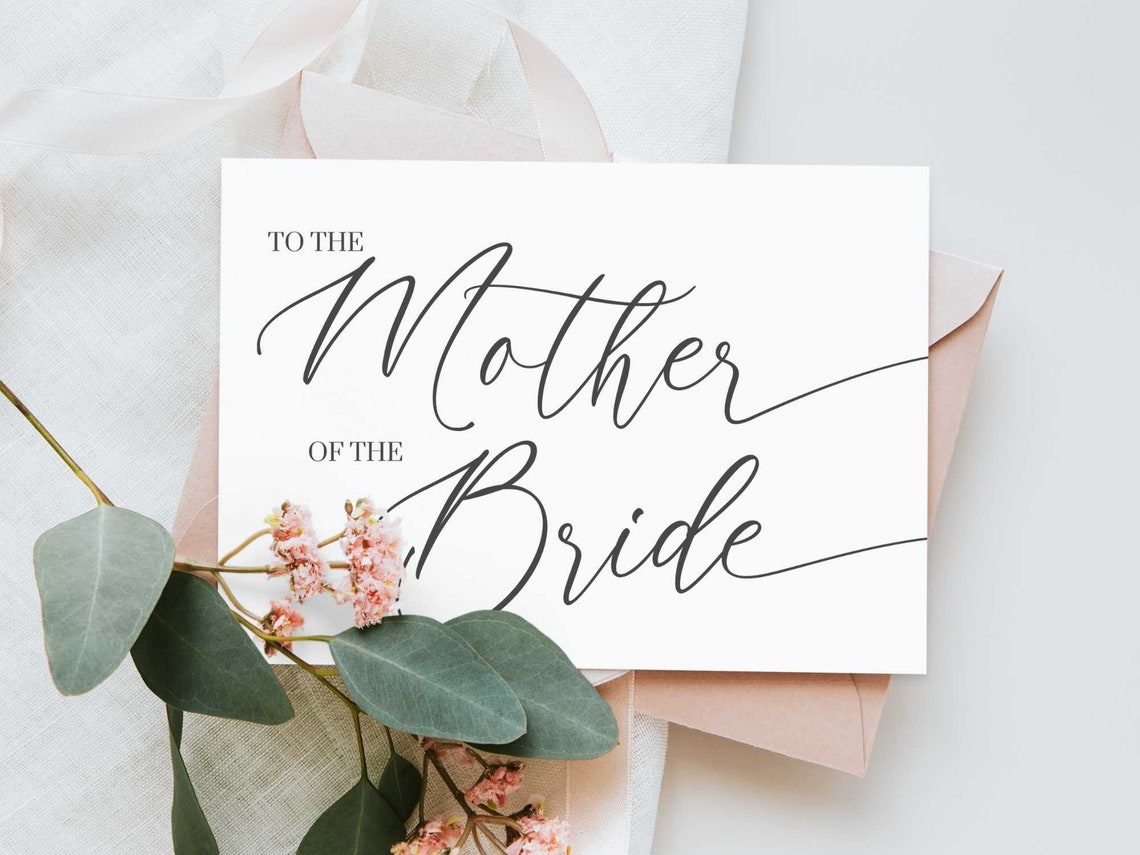 To the Mother of the Bride Wedding Day Card PRINTABLE - Etsy