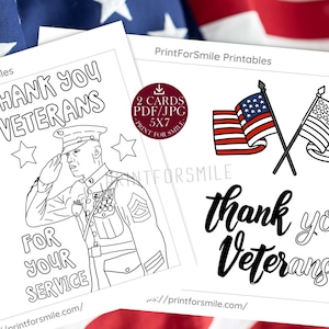 Veterans Day Coloring Card PRINTABLE - Etsy
