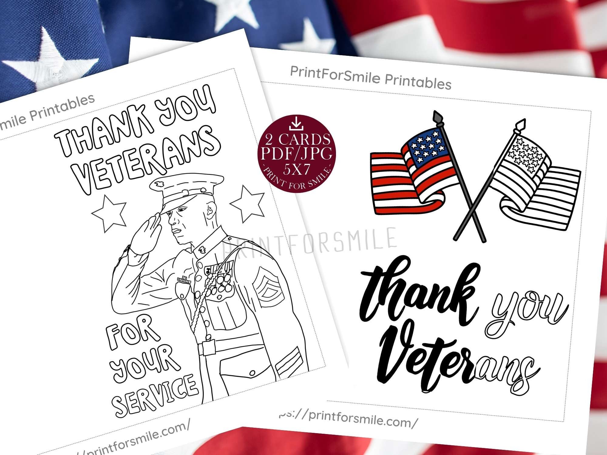 Veterans Day Coloring Card PRINTABLE - Etsy