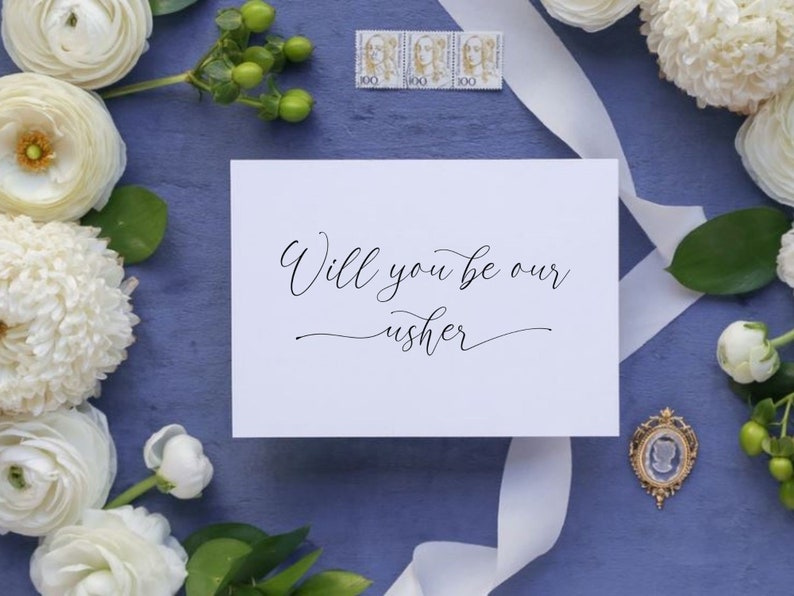 Will You Be Our Usher Card PRINTABLE A6 - Etsy