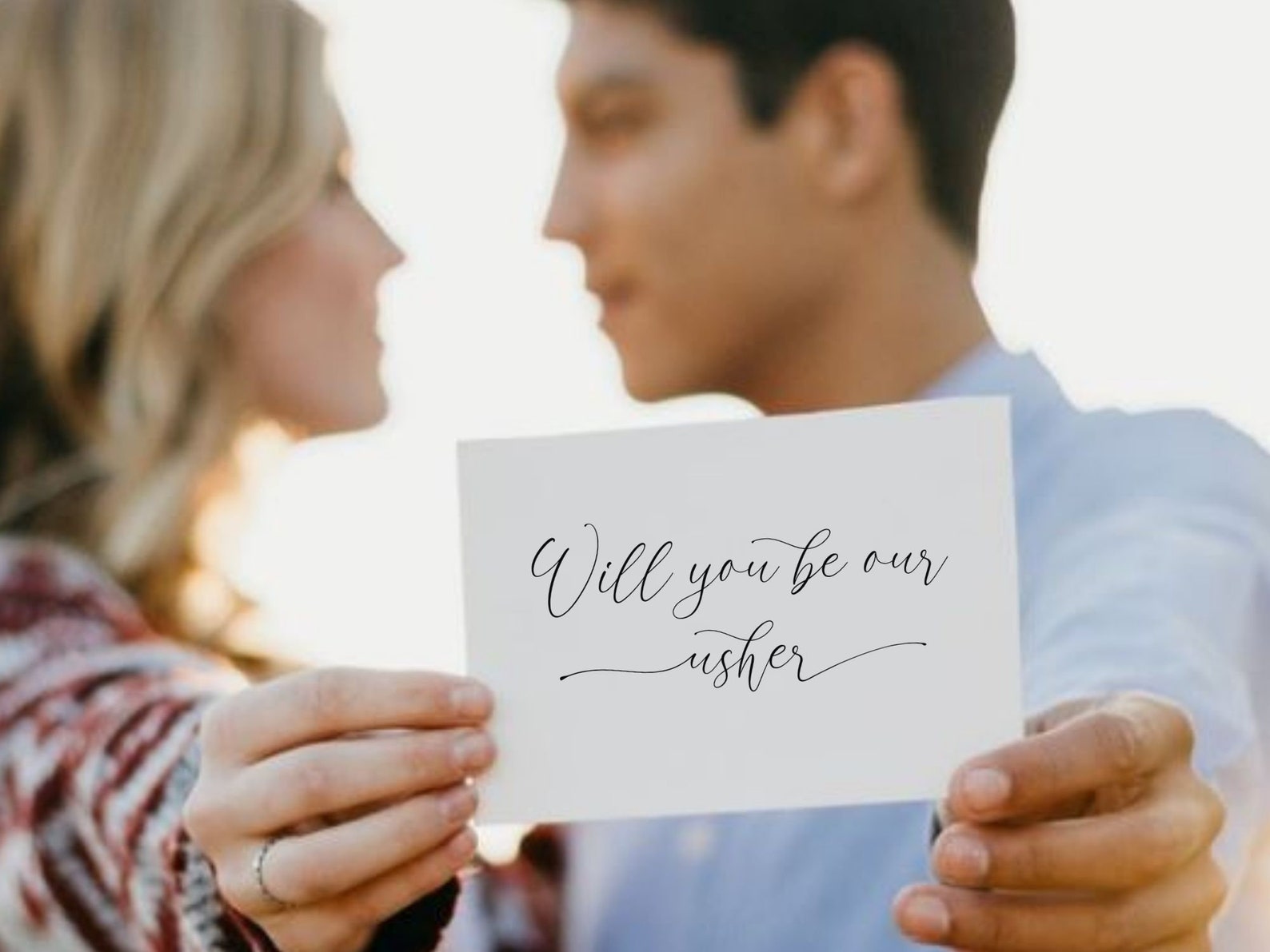 Will You Be Our Usher Card PRINTABLE A6 - Etsy