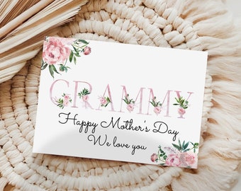 Happy Mother Day Grammy Printable Coloring Page Sheet for Kids Cute ...