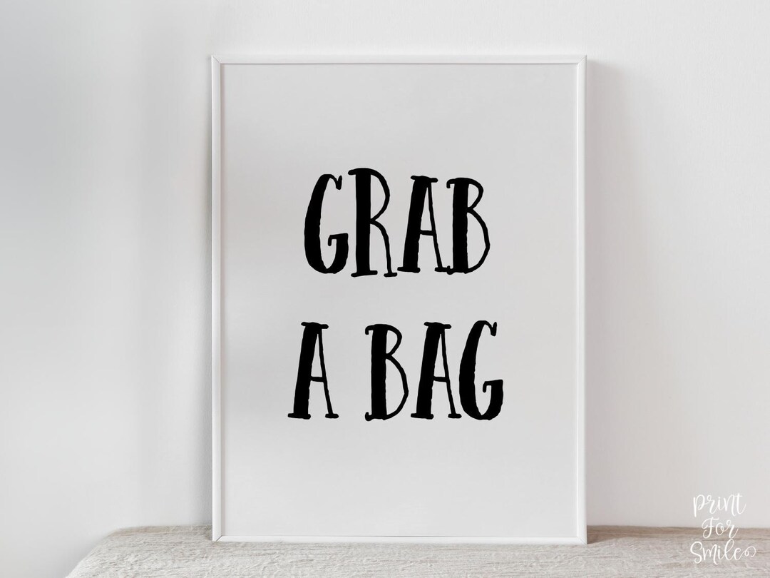 PRINTABLE Grab A Bag Sign Chips Bar Sign, Graduation Sign, Graduation ...