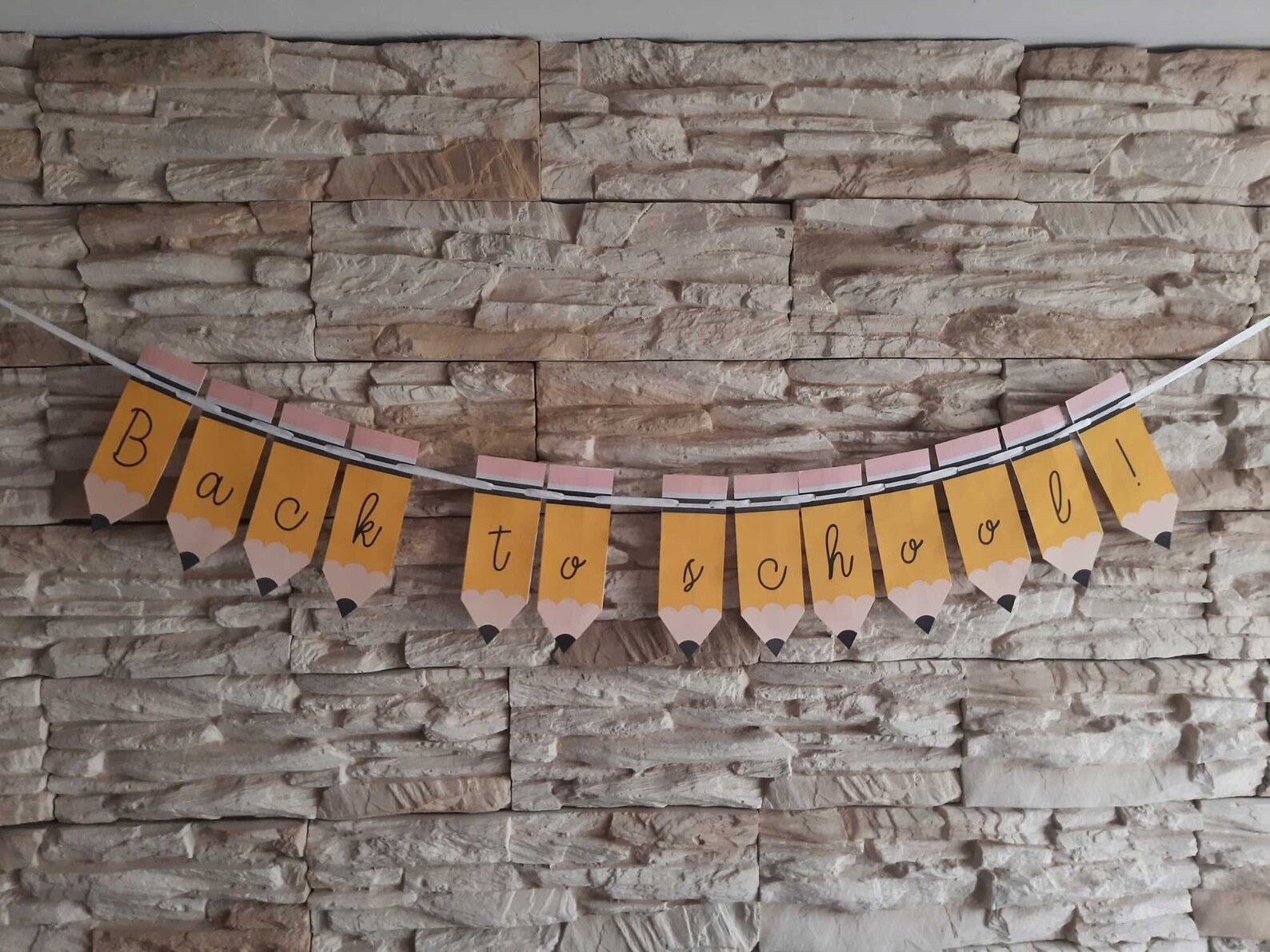 Welcome Back to School Banner Pencil PRINTABLE - Etsy