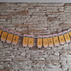 Welcome Back to School Banner Pencil PRINTABLE - Etsy