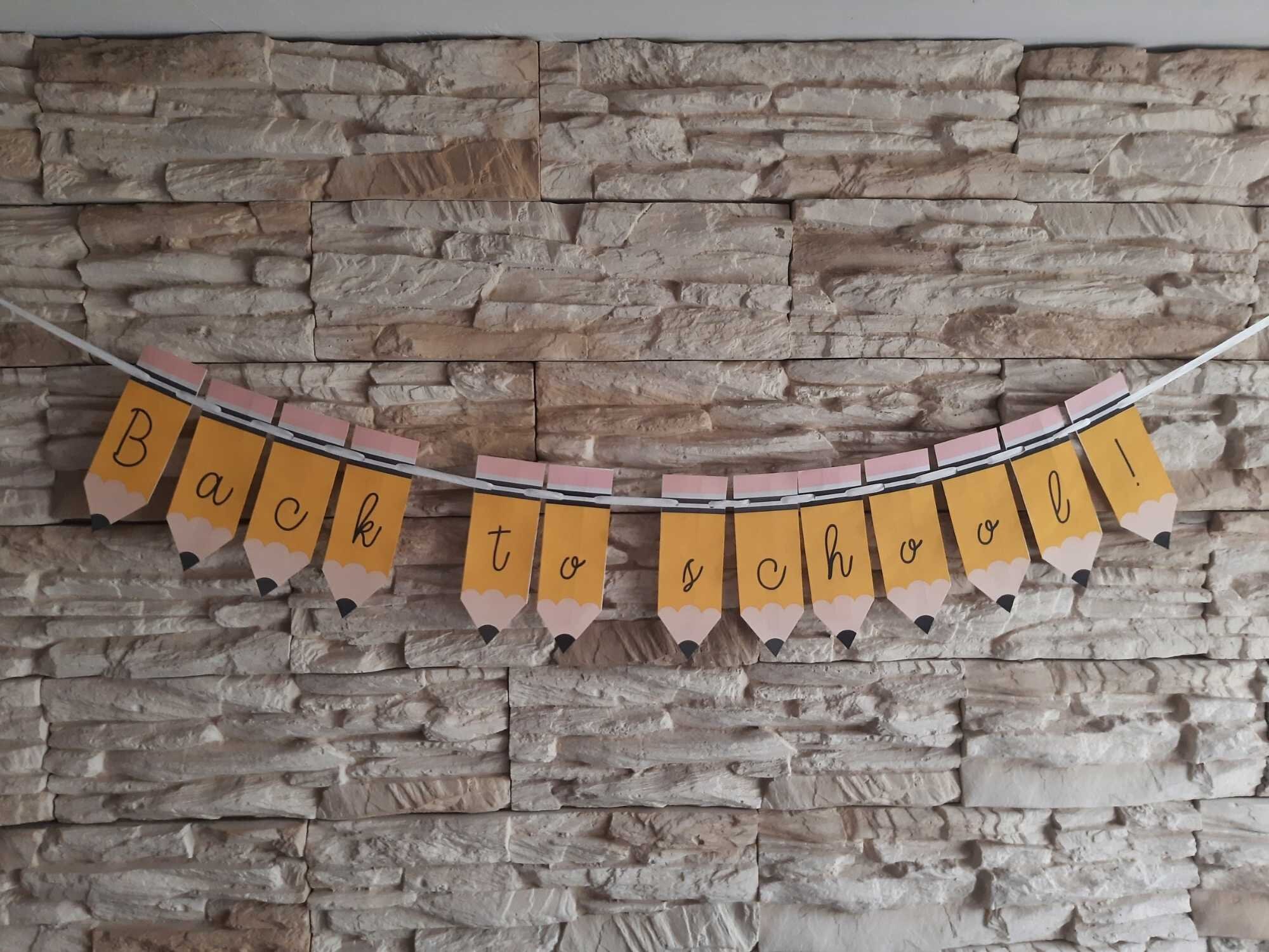 Welcome Back to School Banner Pencil PRINTABLE - Etsy