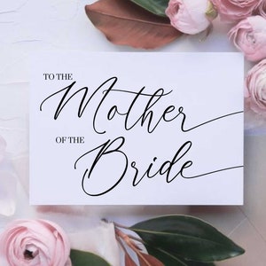 To the Mother of the Bride Wedding Day Card PRINTABLE - Etsy