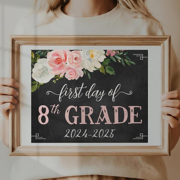 First Day of 8th Grade - Etsy