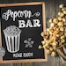Graduation Popcorn Bar Sign PRINTABLE Graduation Party - Etsy