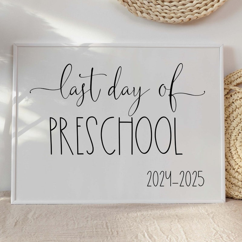 Preschool Sign - Etsy