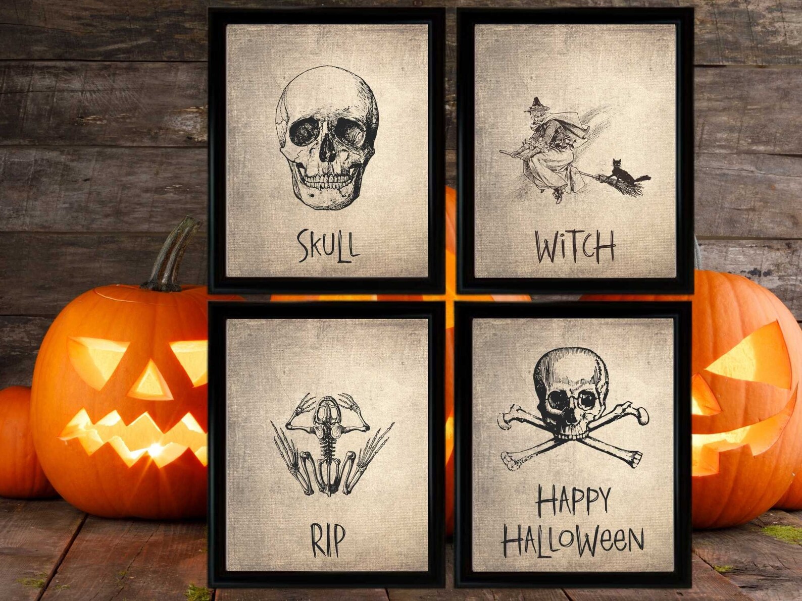 Halloween Wall Art PRINTABLE Decor - Etsy