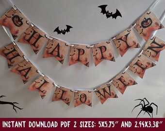 Printable Boo Banner Halloween Instant Download - Etsy