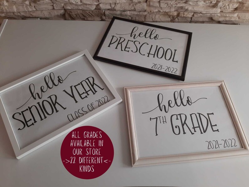 Hello Preschool Sign First Day Of Preschool PRINTABLE | Etsy