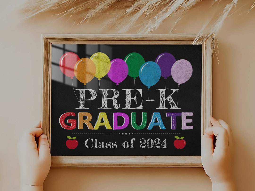 Pre-k Graduation Sign Printable Graduate 2024 - Etsy