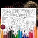New Years Placemat PRINTABLE Happy New Year 2024 - Etsy