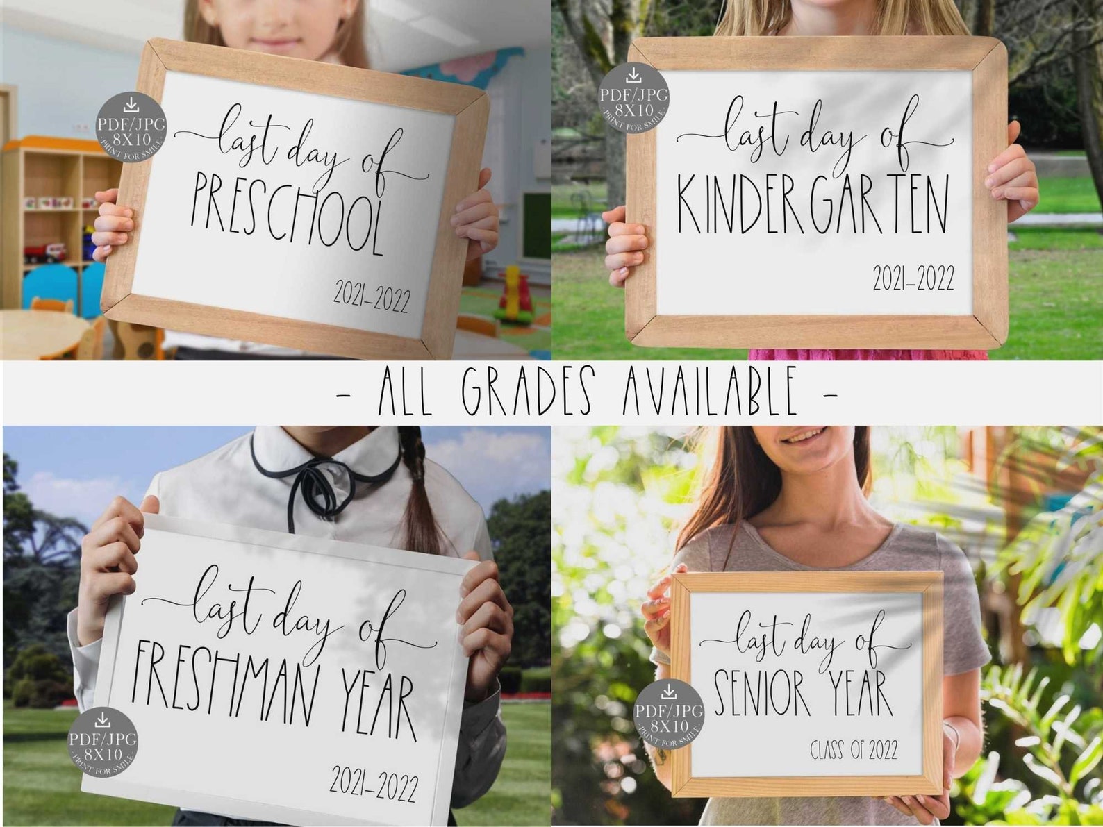 Last Day of Senior Year Sign Printable Class of 2022 School - Etsy