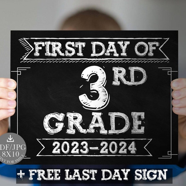 3rd Grade Sign - Etsy