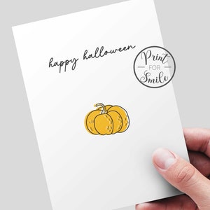 Happy Halloween Cards PRINTABLE - Etsy