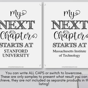 Graduation My Next Chapter Starts at Sign PRINTABLE Party Decorations ...