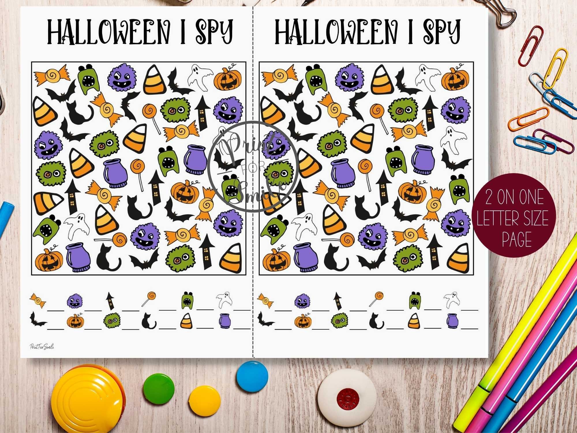 Halloween I Spy PRINTABLE | Etsy