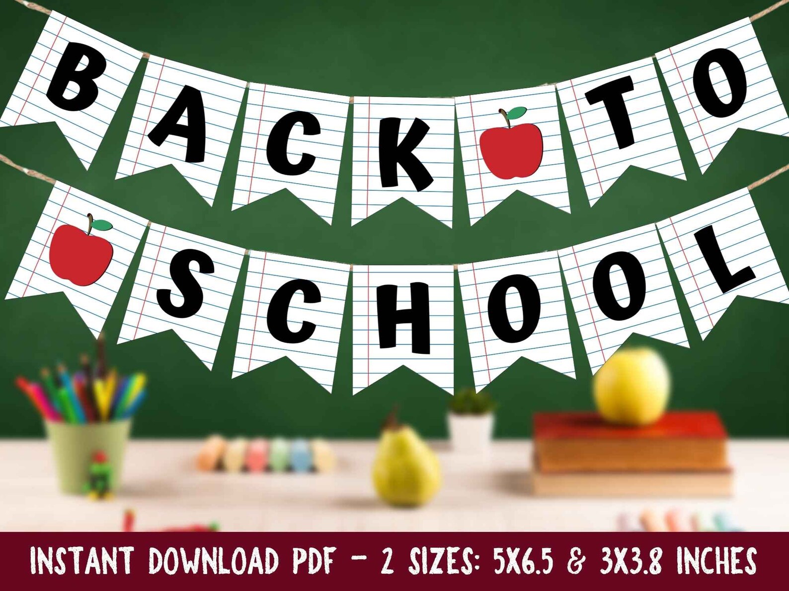 Back to School Banner PRINTABLE - Etsy