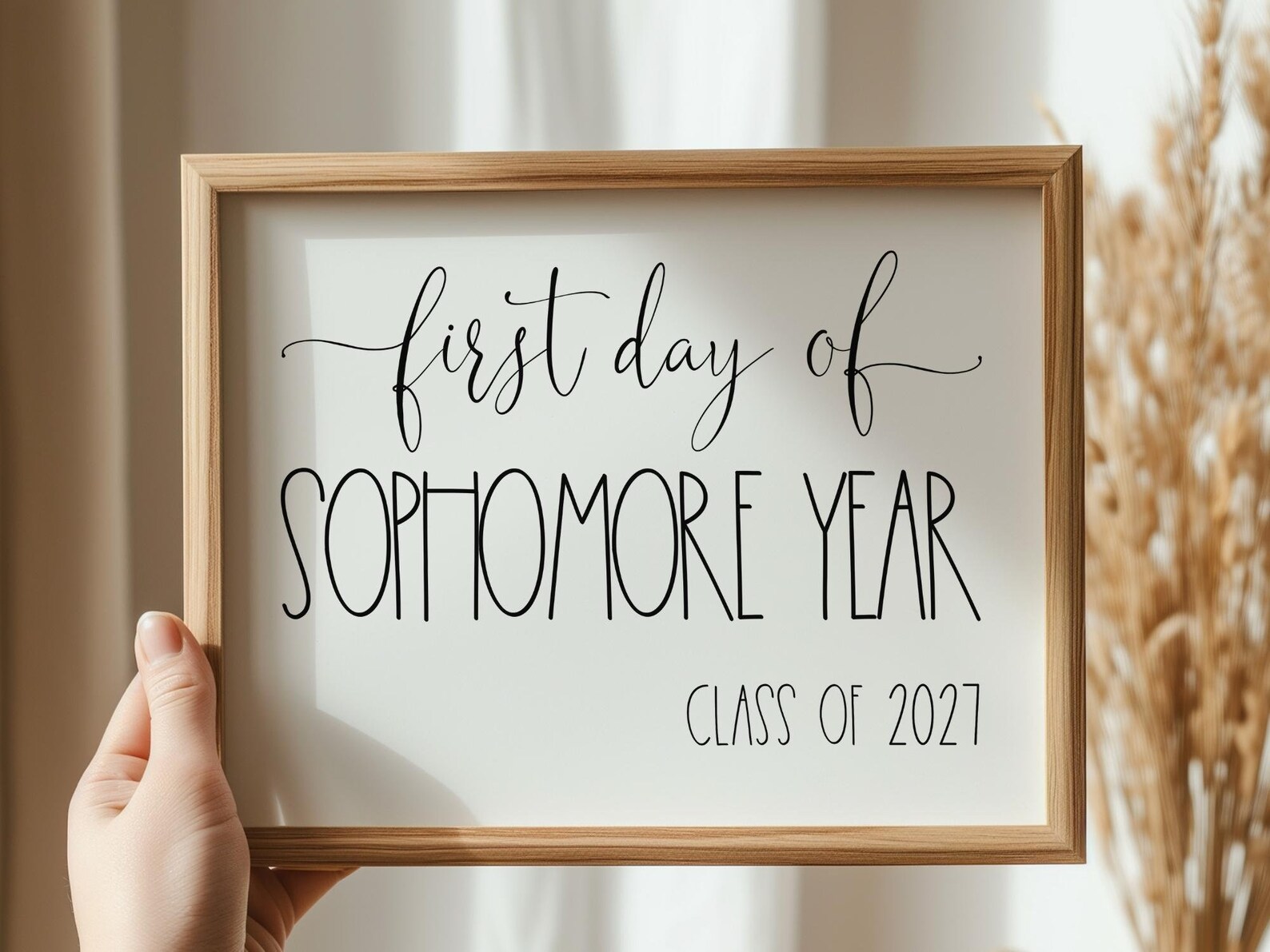 First Day of Sophomore Year Sign PRINTABLE Back to School Sign Photo ...