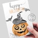 PRINTABLE Happy Halloween Cards Set - Etsy