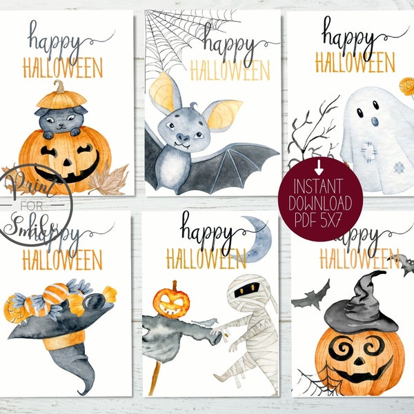 Happy Halloween Card - Etsy