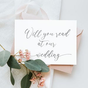 Will You Read at Our Wedding Card PRINTABLE A6 - Etsy