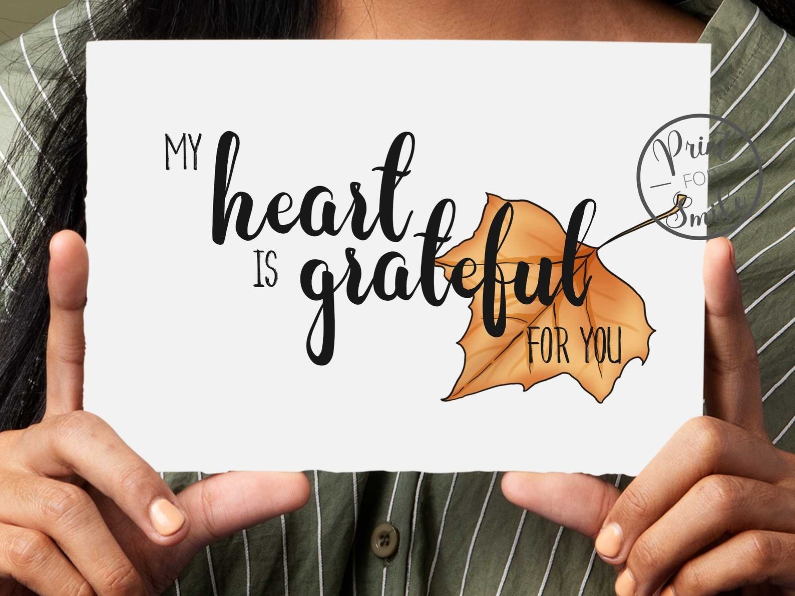 Grateful Card Thanksgiving Cards PRINTABLE - Etsy