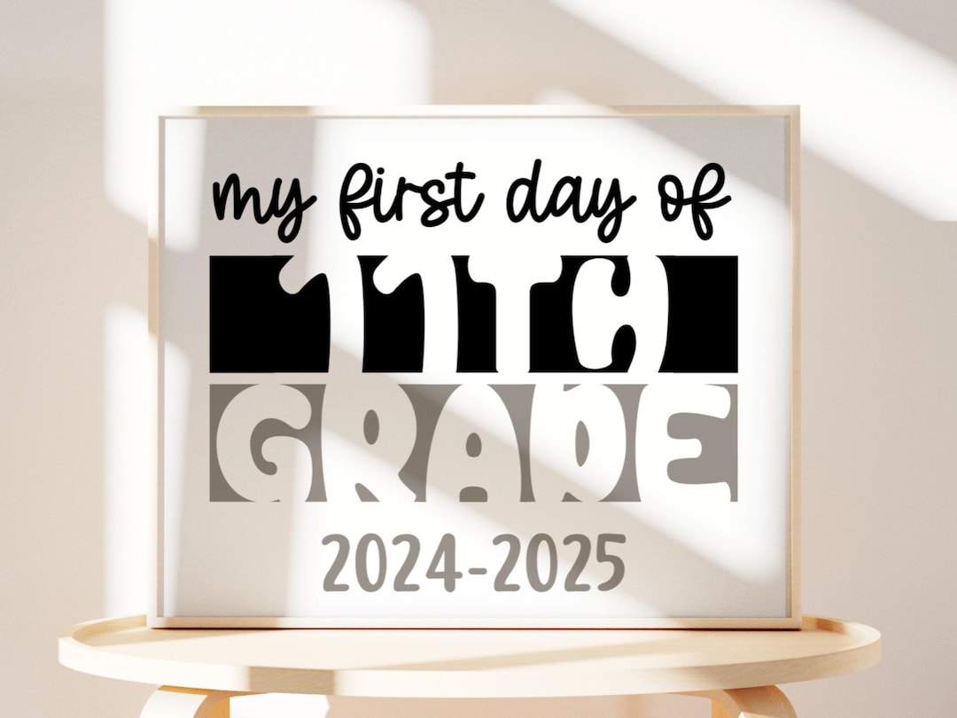 First Day of 11th Grade Sign PRINTABLE, Eleventh Grade Sign, 1st Day of ...