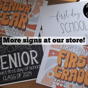 First Day of Junior Year Sign PRINTABLE - Etsy
