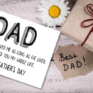 Printable Fathers Day Card Daughter Son - Etsy