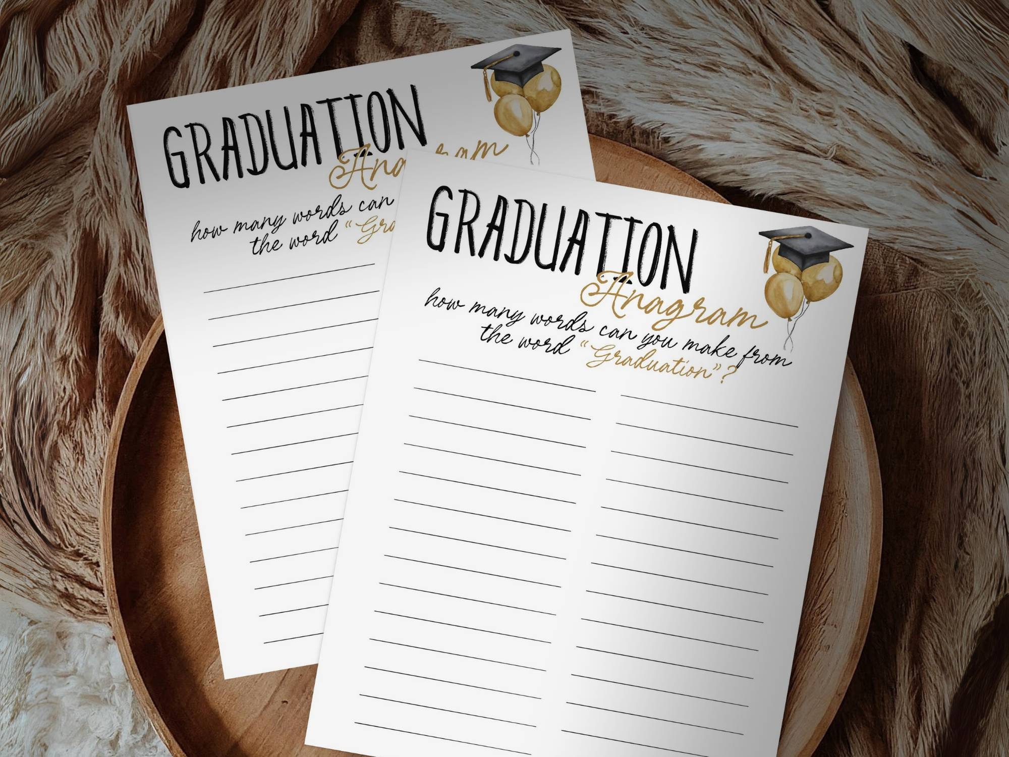Graduation Anagram Game Printable College Graduation Party - Etsy