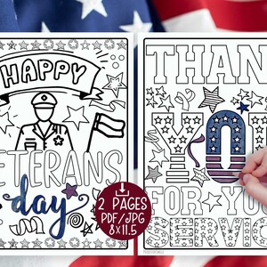 Veterans Day Coloring Page PRINTABLE - Etsy