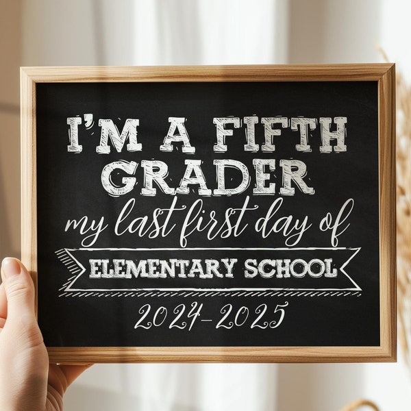 5th Grade Sign - Etsy