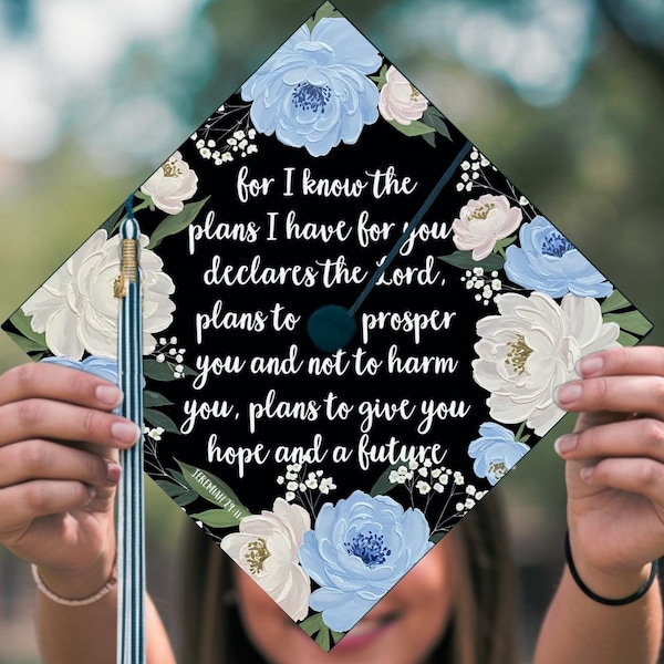 Bible Verse Grad Cap - Etsy