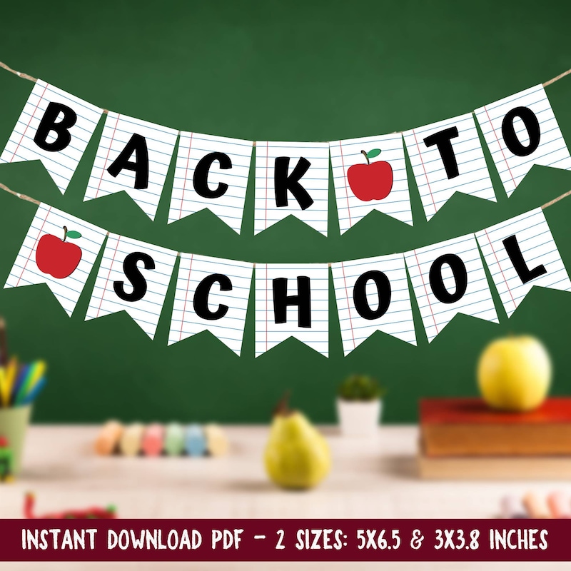 Back to School Banner - Etsy
