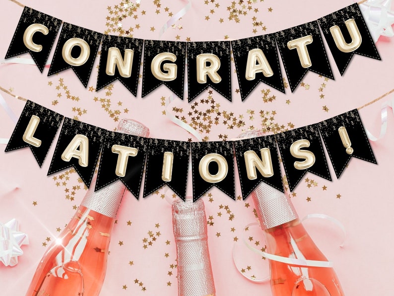 Congratulations Banner Printable Instant Download - Etsy