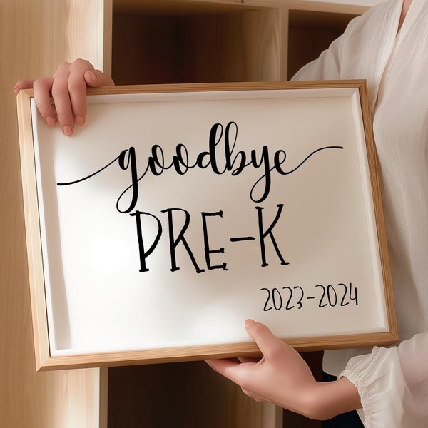 Goodbye Pre K - Etsy