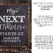 My Next Chapter Starts at Graduation Sign PRINTABLE Party - Etsy