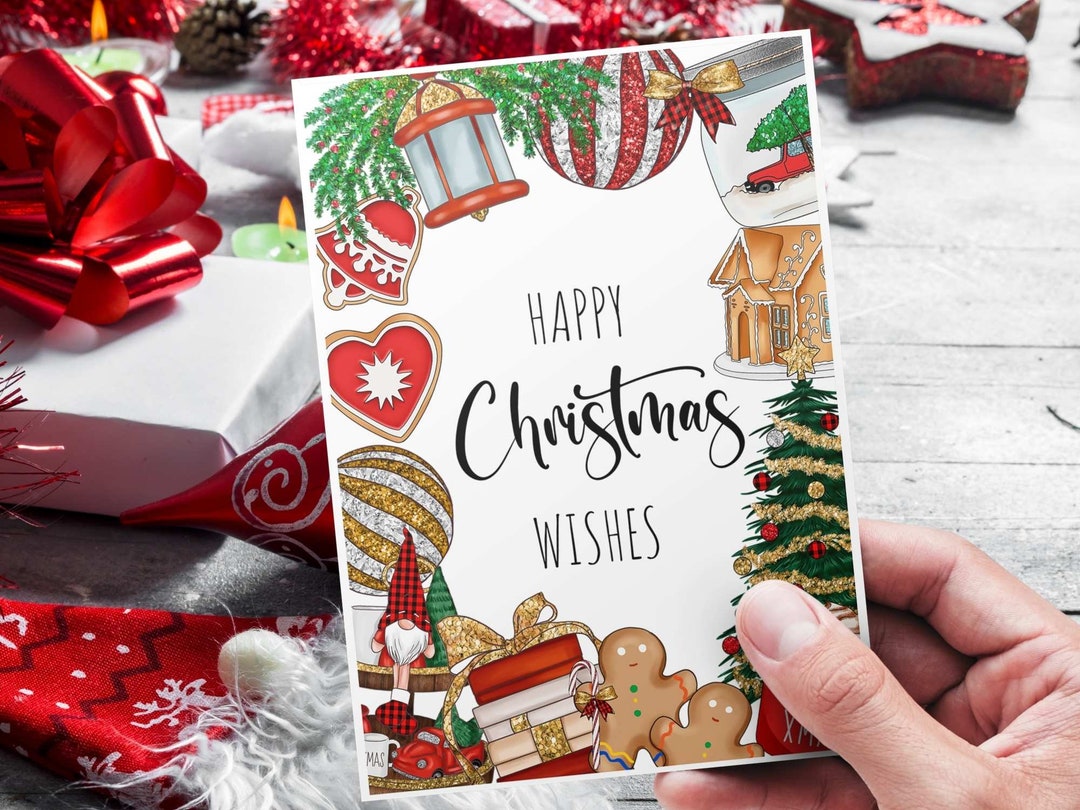 Printable Christmas Card - Etsy