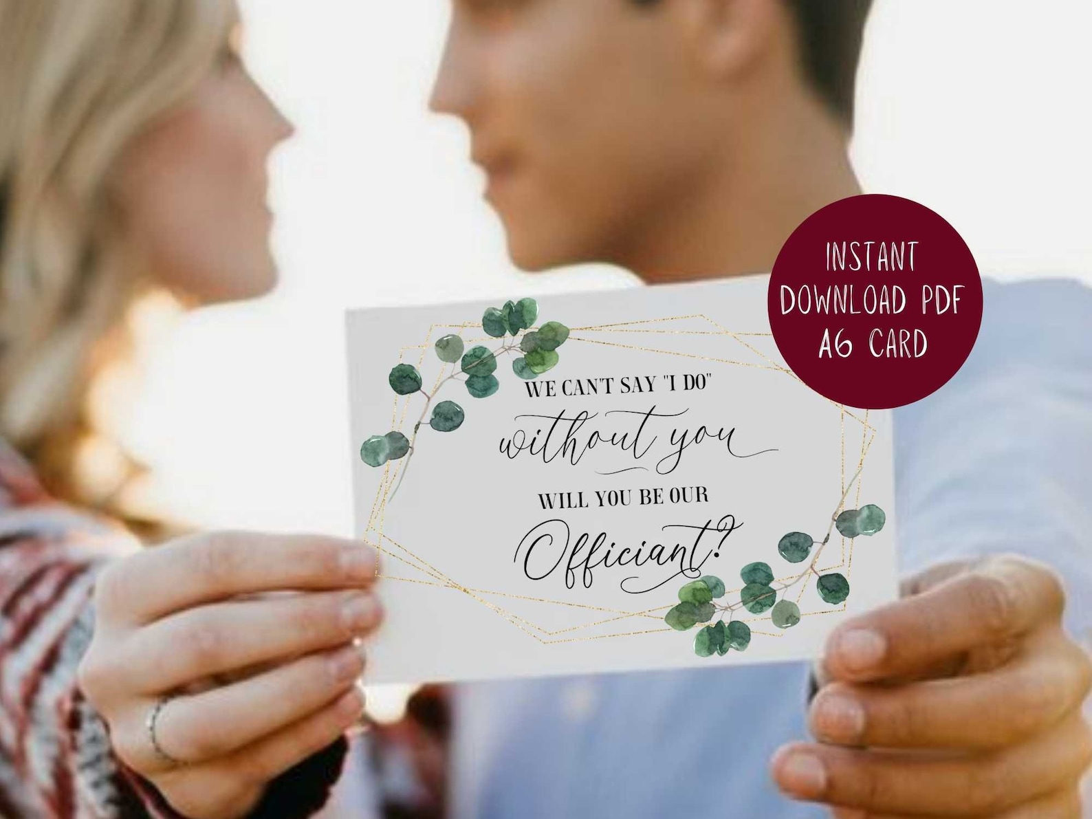 Will You Be Our Officiant Card PRINTABLE Officiant Proposal - Etsy