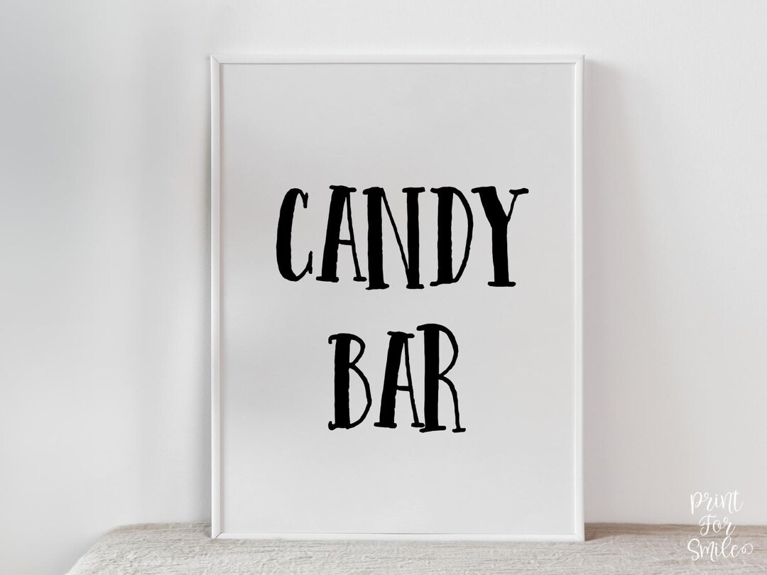 PRINTABLE Candy Bar Sign Graduation Sign, Grad Party Decor, Table Sign ...