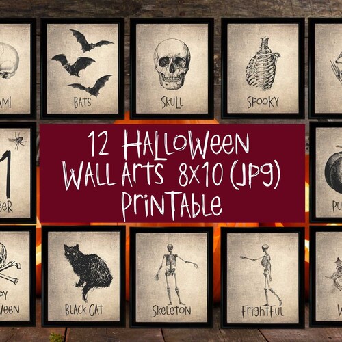Printable Halloween Menu Sign Creepy Kitchen Decor Digital - Etsy